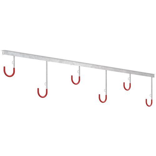 Sykkelstativ 3800, system med oppheng til vegg- eller takmontering - WSM