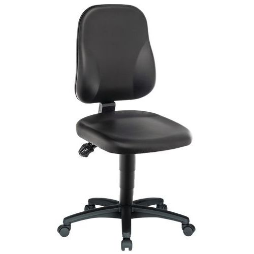 Multifunksjonell, ergonomisk verkstedstol av vinyl