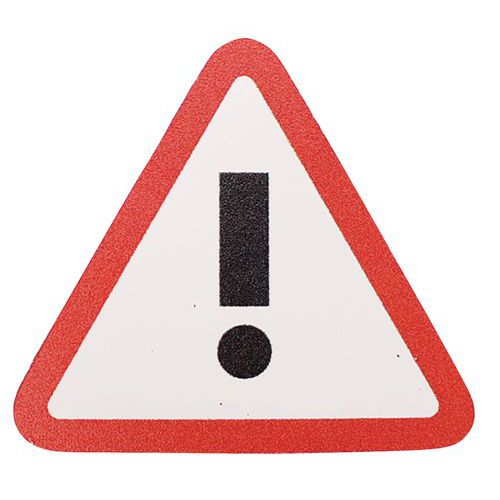 Trekantet magnet med utropstegnsymbol - Smit Visual - Witre.no